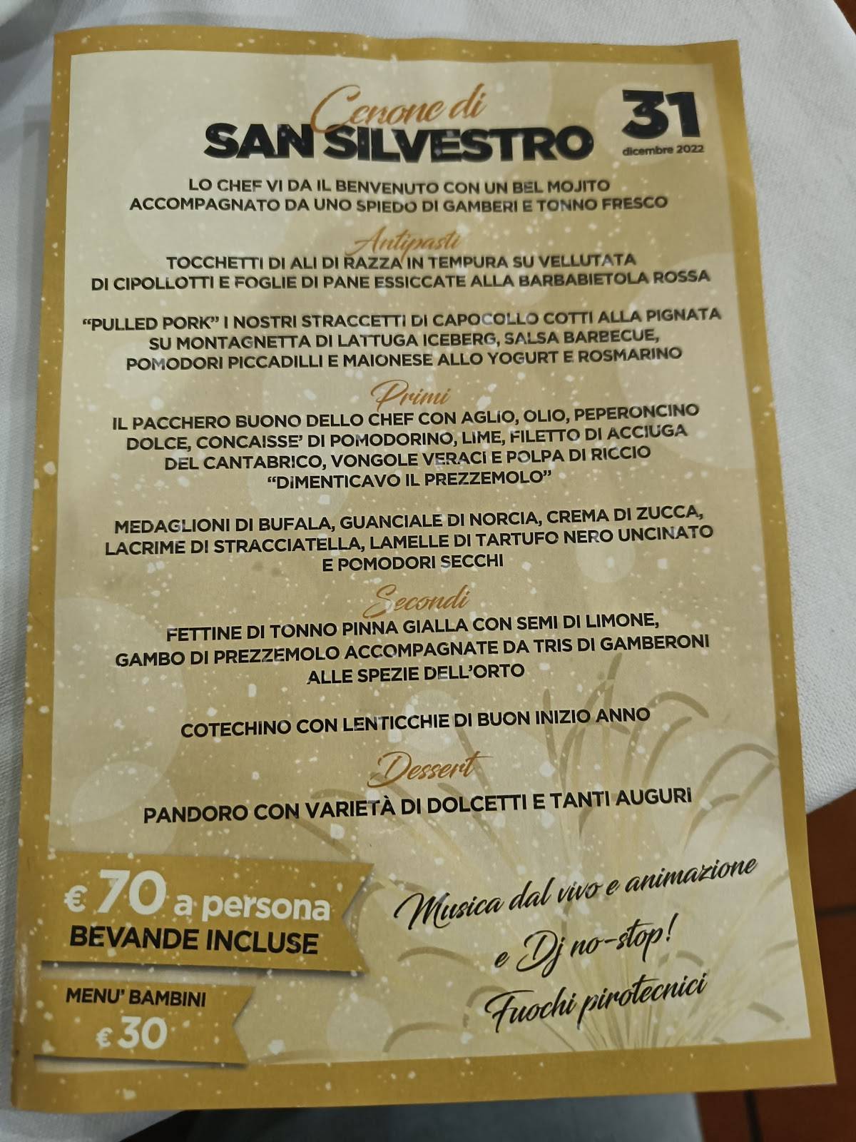 Menu da Ristorante Pizzeria "Il Vulcano", San Vito dei Normanni