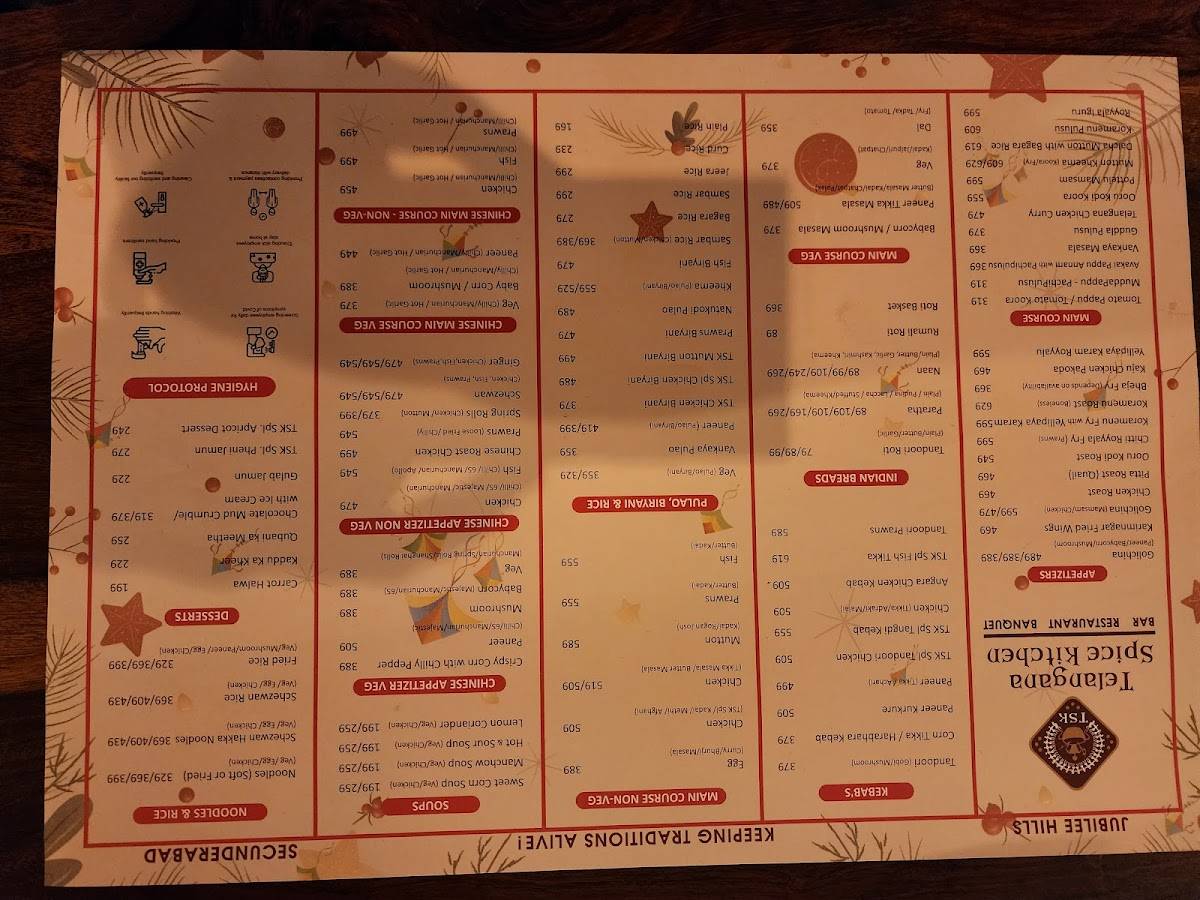 Menu at Telangana Spice Kitchen, Secunderabad