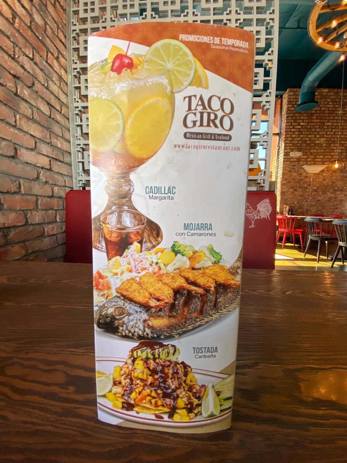 Menu at Taco Giro Mexican Grill restaurant, Sierra Vista