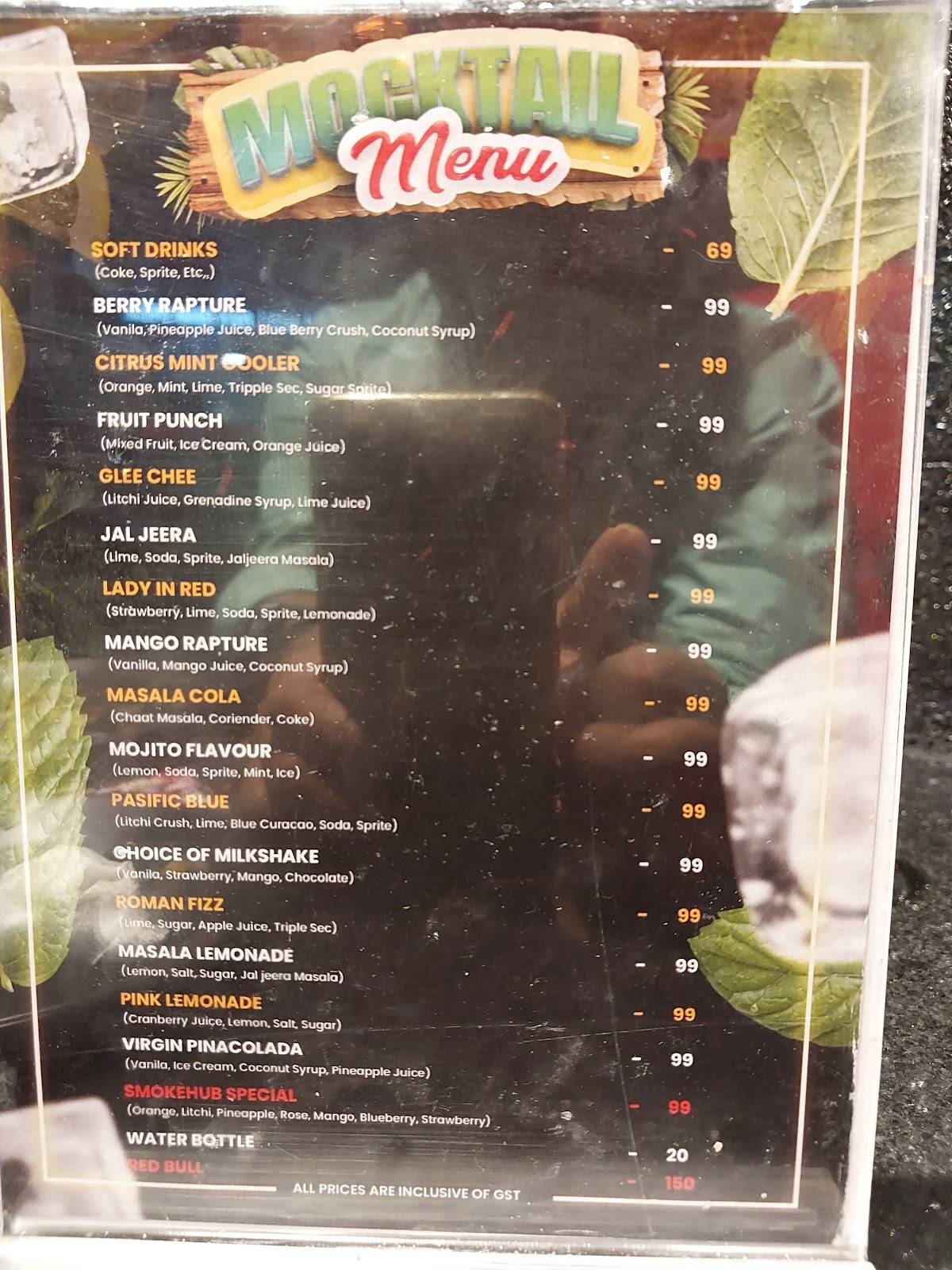 Menu at Smoke Hub Barbeque - Madurai, Madurai