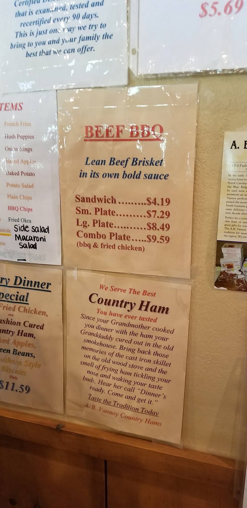 Menu at Smoky Mountain Barbecue, West Jefferson, S Jefferson Ave #9729
