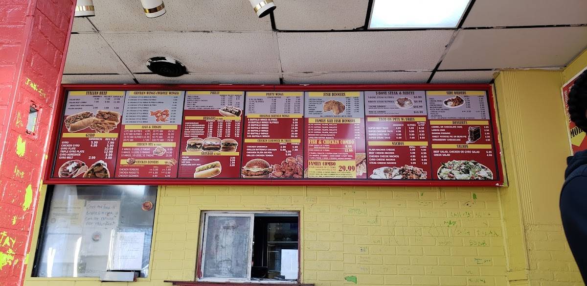 Menu at Mr Gyros restaurant, Springfield, S Martin Luther King Jr Dr