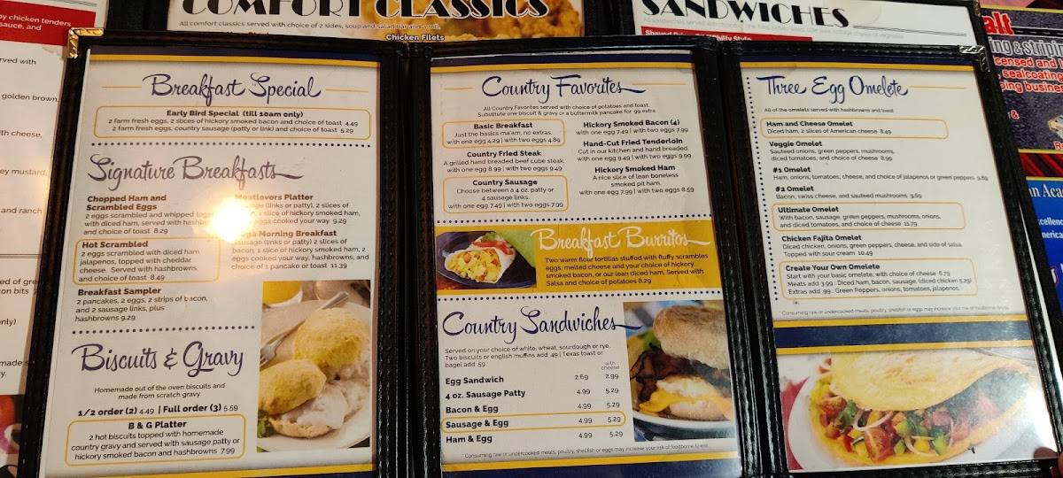 Menu at Square 109 Restaurant & Bar, Clinton