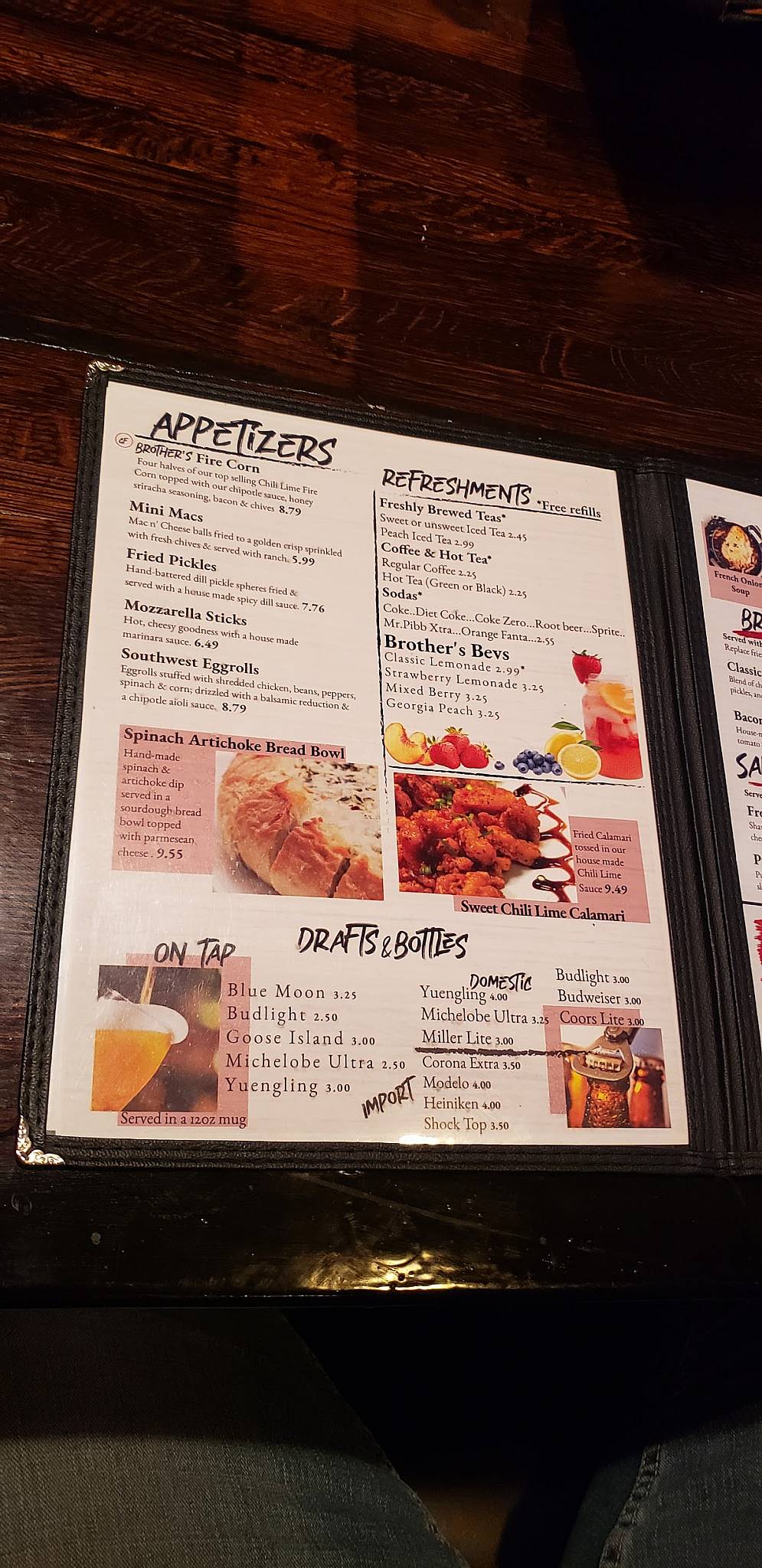 Menu at Brother's Bar & Steakhouse, Villa Rica
