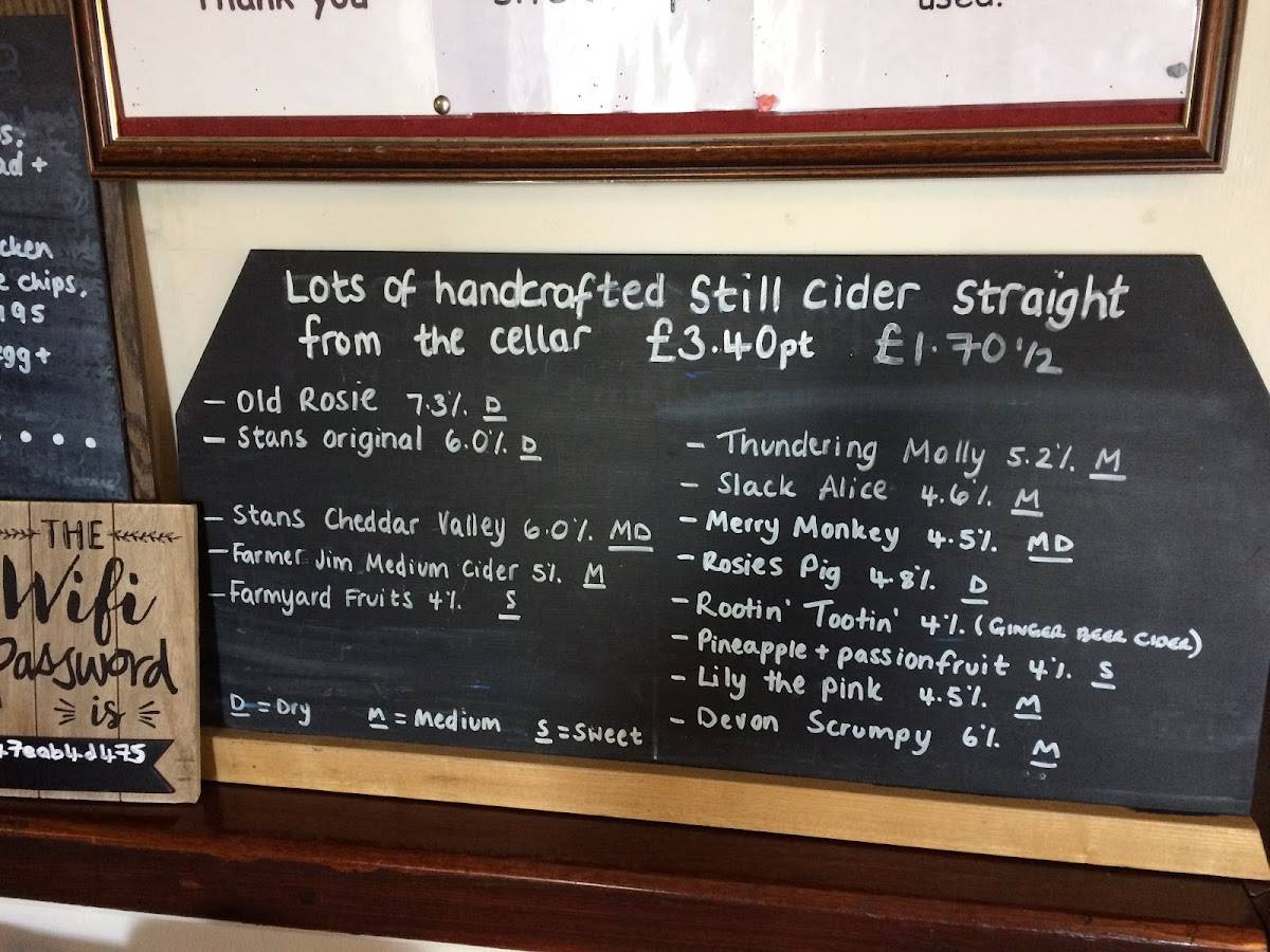 Menu at Strathmore Arms pub & bar, Middleton-in-Teesdale, Holwick