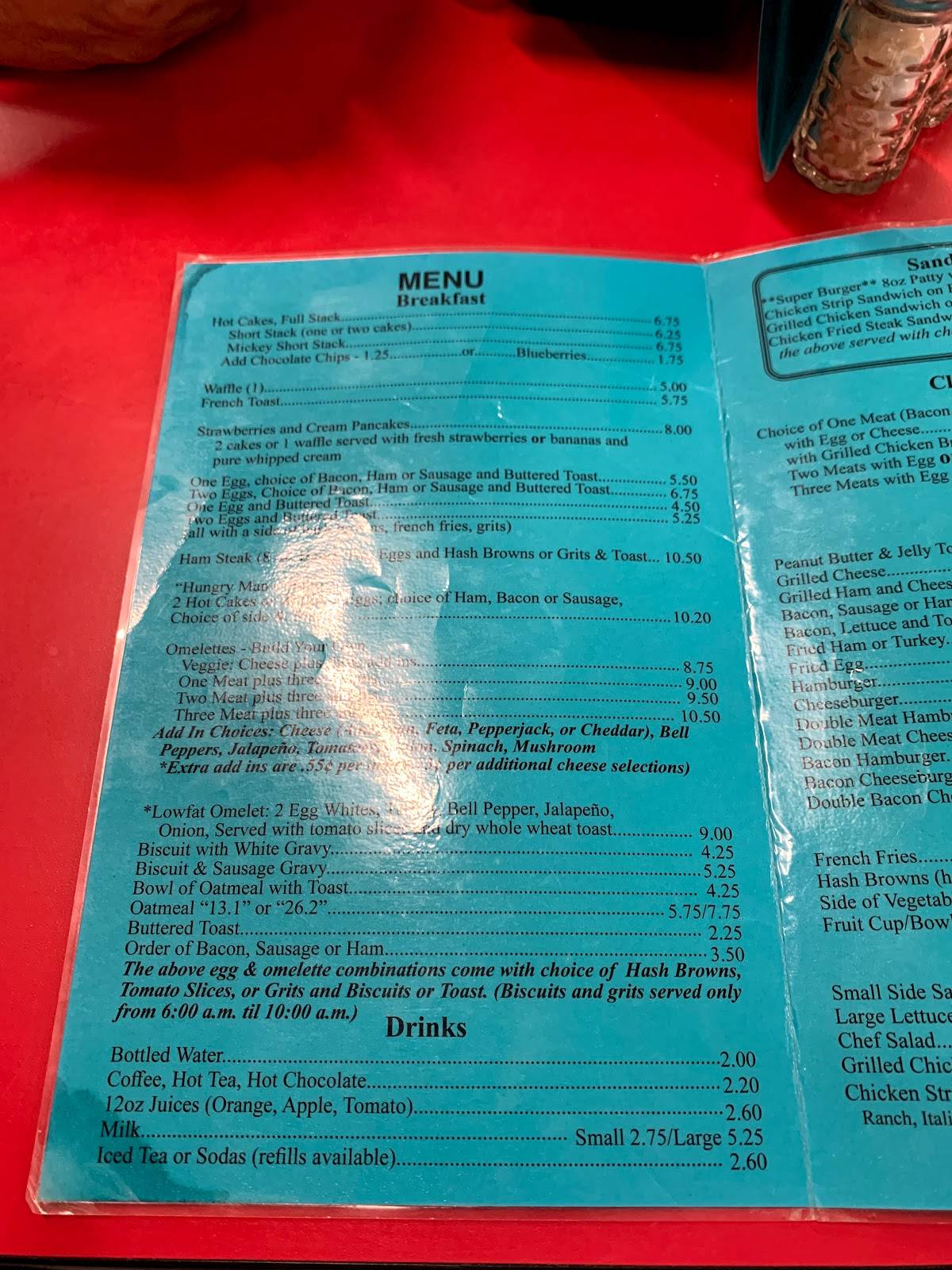 Menu at Strawn's Eat Shop Also restaurant, Bossier City