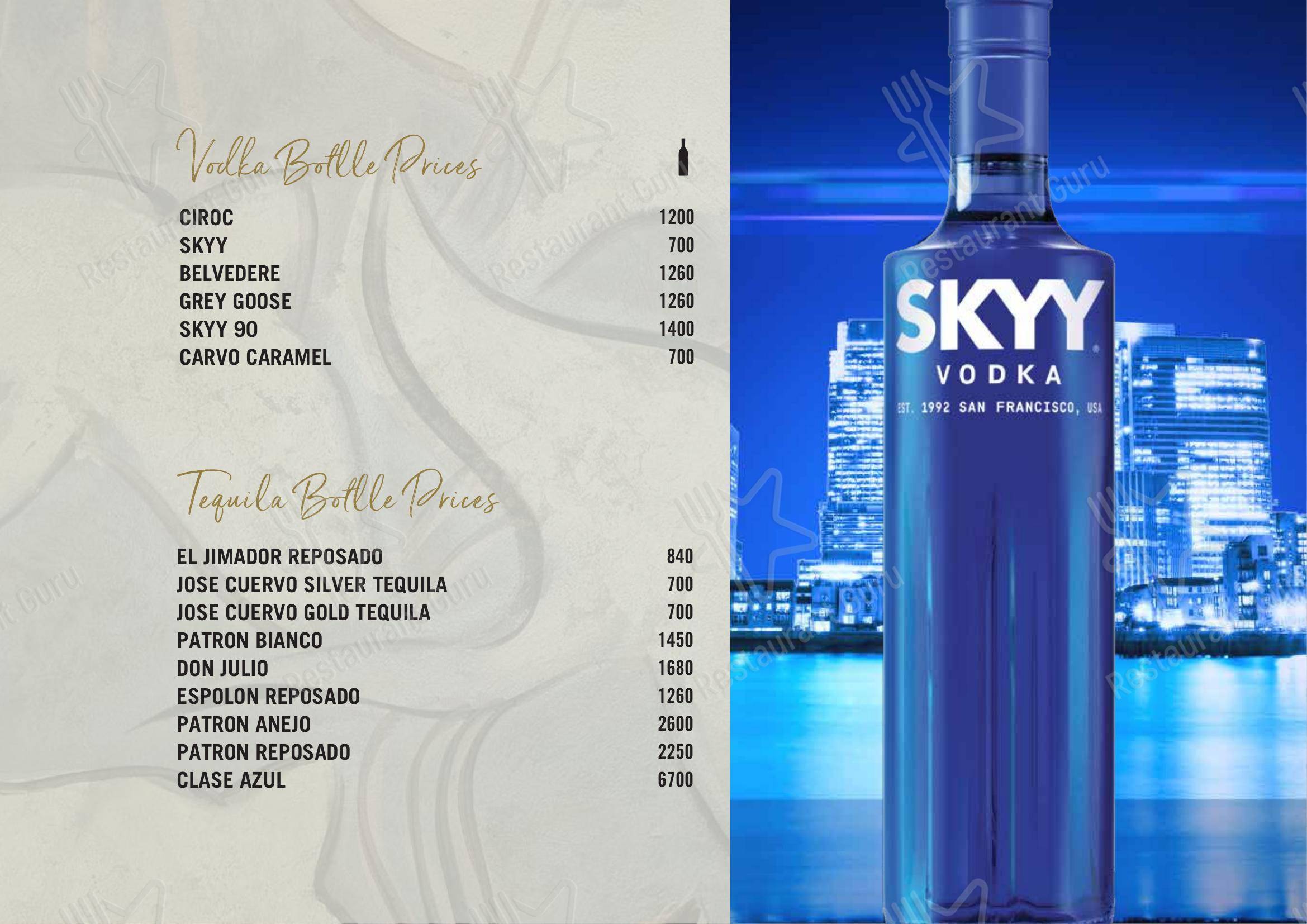 Menu at Summit Grill and Sky Bar Menlyn, Pretoria