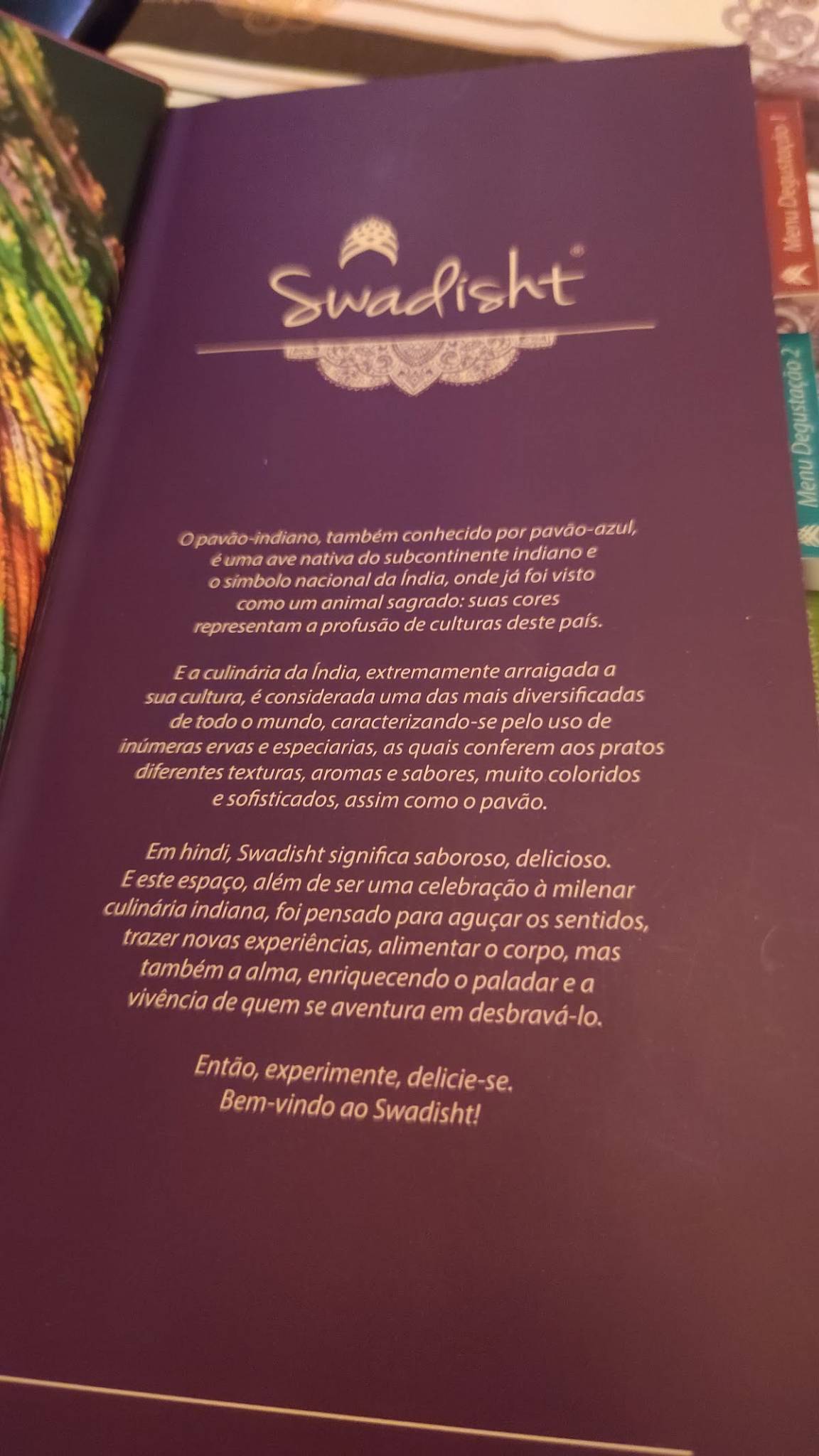 Menu em Swadisht Traditional Indian Cuisine restaurante, Curitiba, R ...