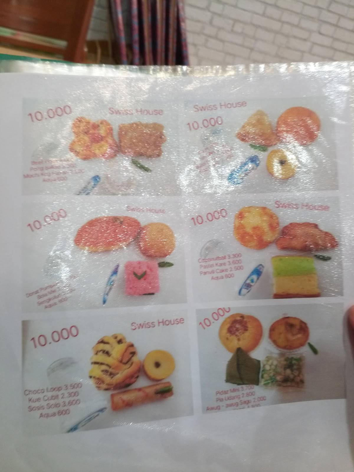 Menu at Swiss House Bakery, Sendangadi, Jl. Affandi No.38