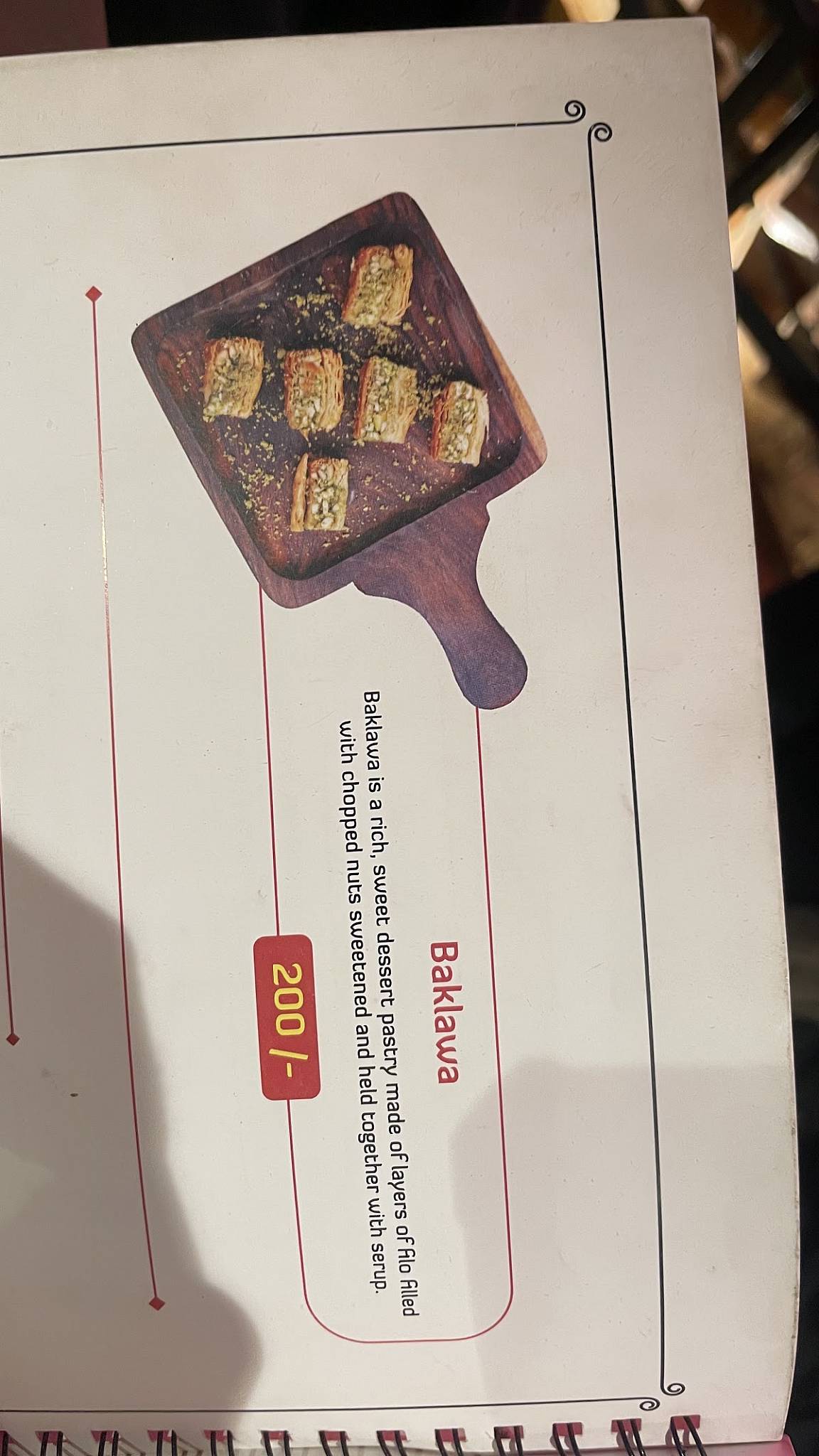 Menu at Tarbouche Meet:Street, Kozhikode
