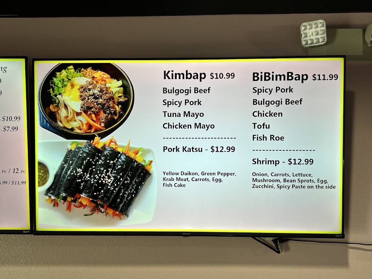 Menu at Tessa's Sweet Kafe Korean Restaurant Boba Tea Shop Korean Fried ...