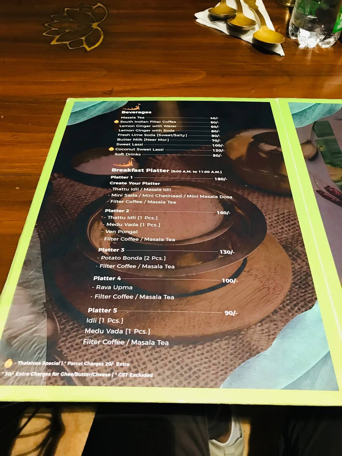 Menu at Thalaivaa South Indian Restaurant, Surat, LG/7-8-21