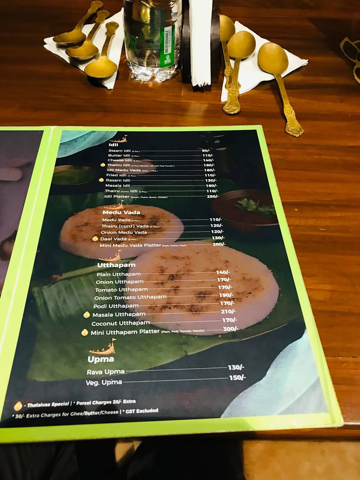 Menu at Thalaivaa South Indian Restaurant, Surat, LG/7-8-21