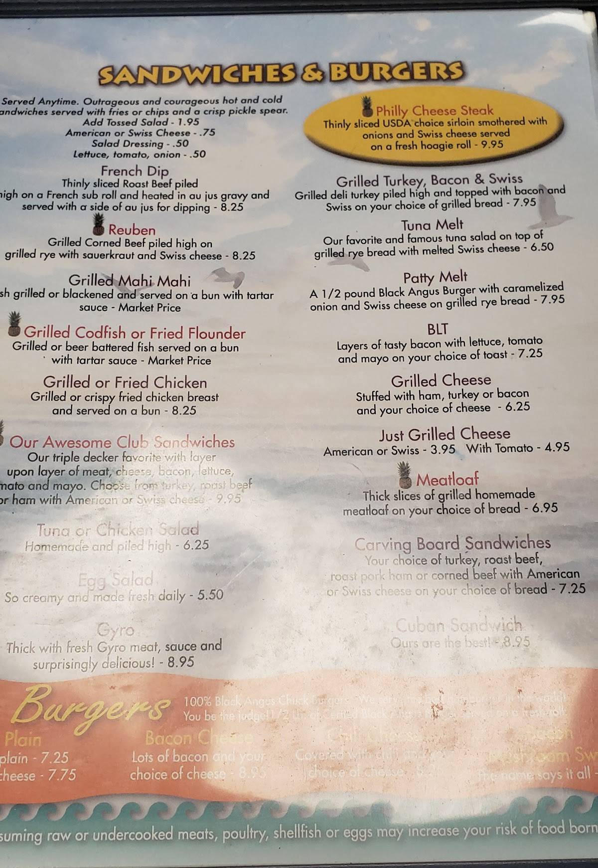 Menu at That Little Restaurant, Melbourne