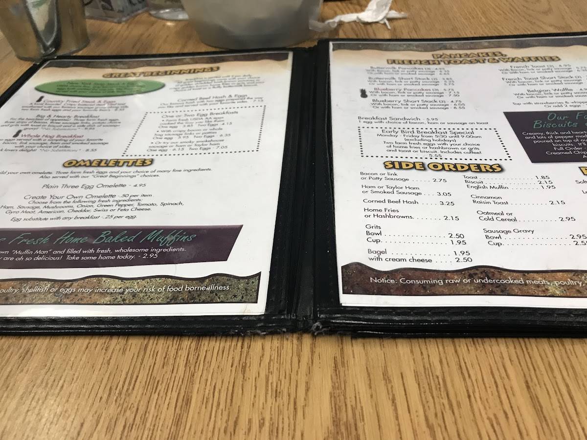 Menu at That Little Restaurant, Melbourne