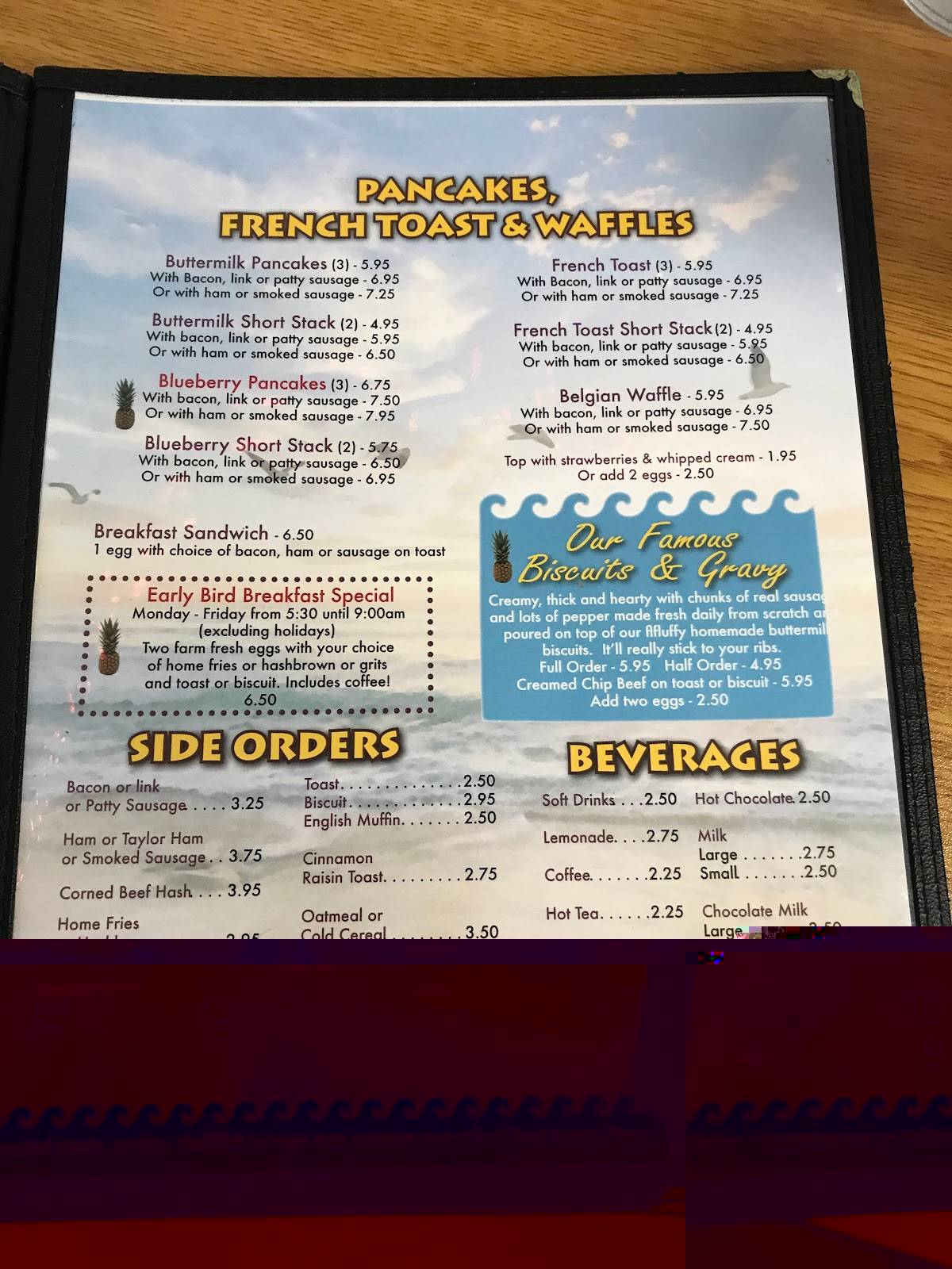 Menu at That Little Restaurant, Melbourne