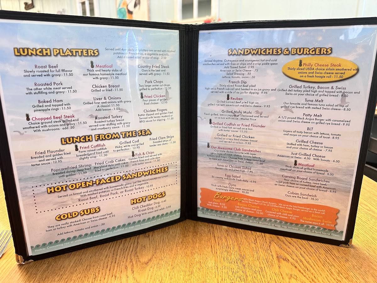 Menu at That Little Restaurant, Melbourne