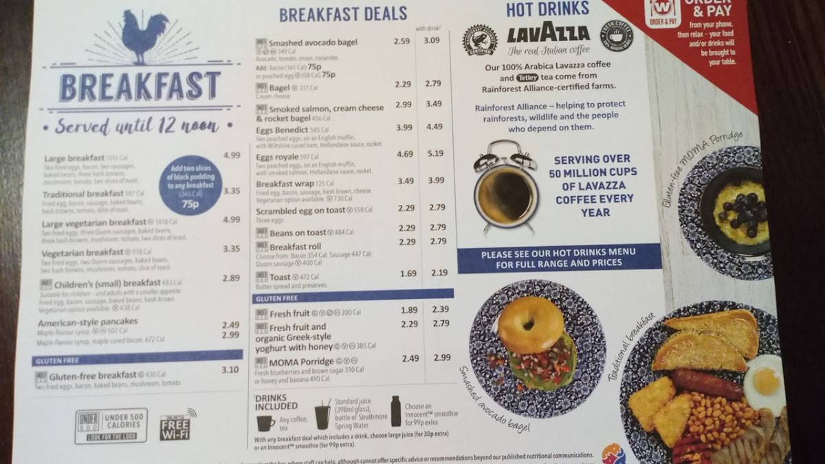 Menu at The Blue Bell Inn - JD Wetherspoon pub & bar, Scunthorpe