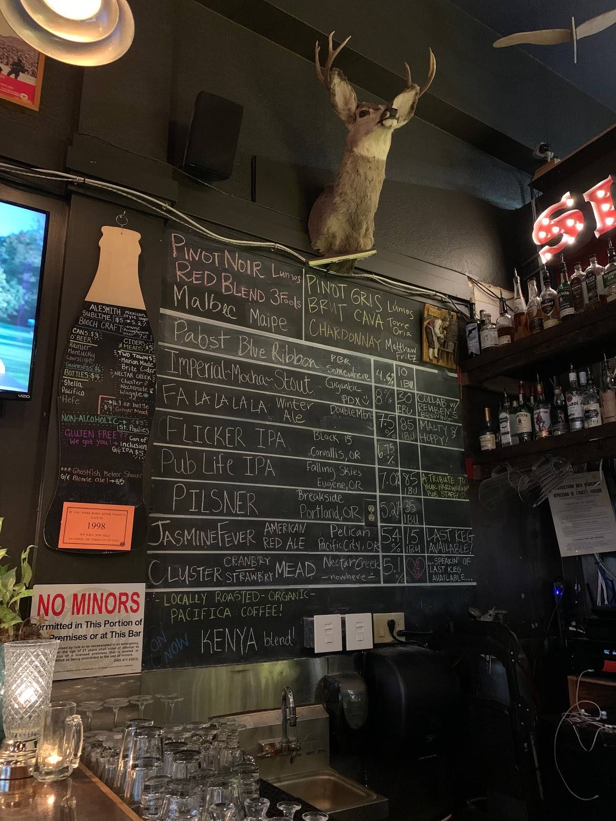 Menu at The Brass Monkey pub & bar, Corvallis