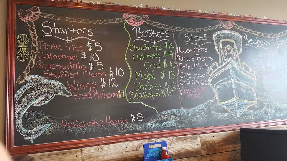 Menu at The Chubby Mullet Bar and Grill, Micco, US-1