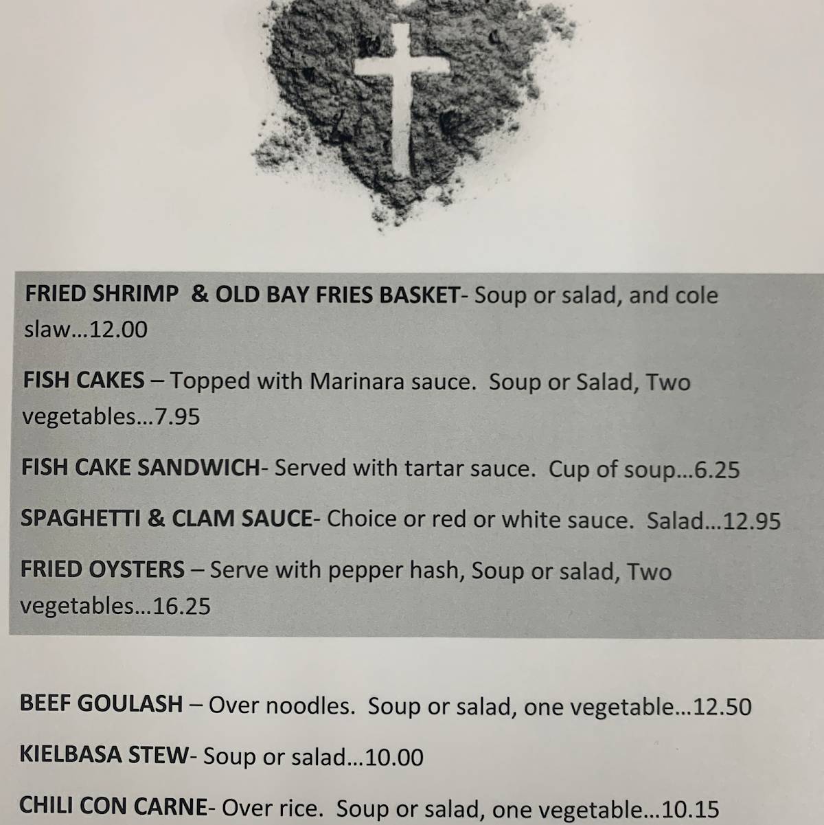Menu at The Dining Car restaurant, Philadelphia