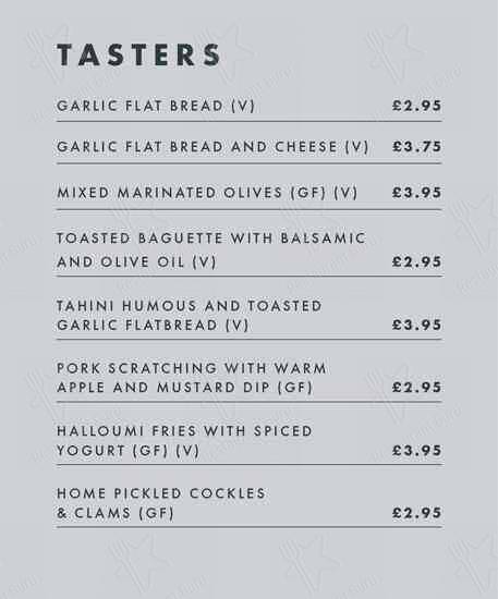 Menu at THE HEATON pub & bar, Stockport, 474 Didsbury Rd