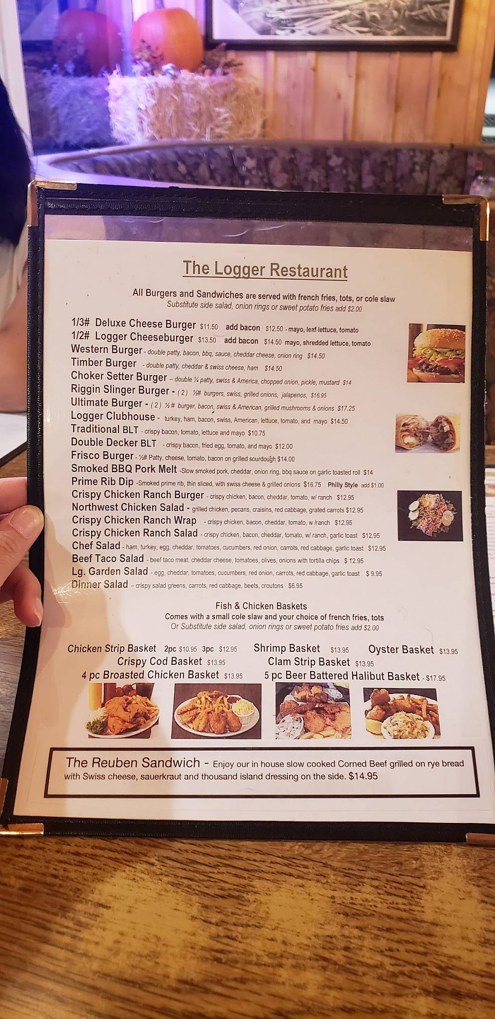 Menu at The Logger Restaurant, Knappa