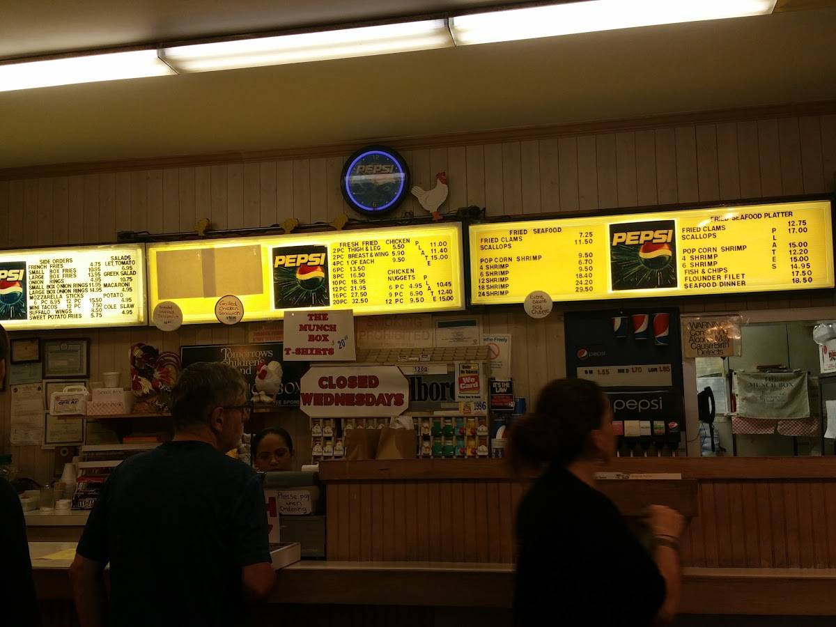 Menu at The Munch Box restaurant, Montauk