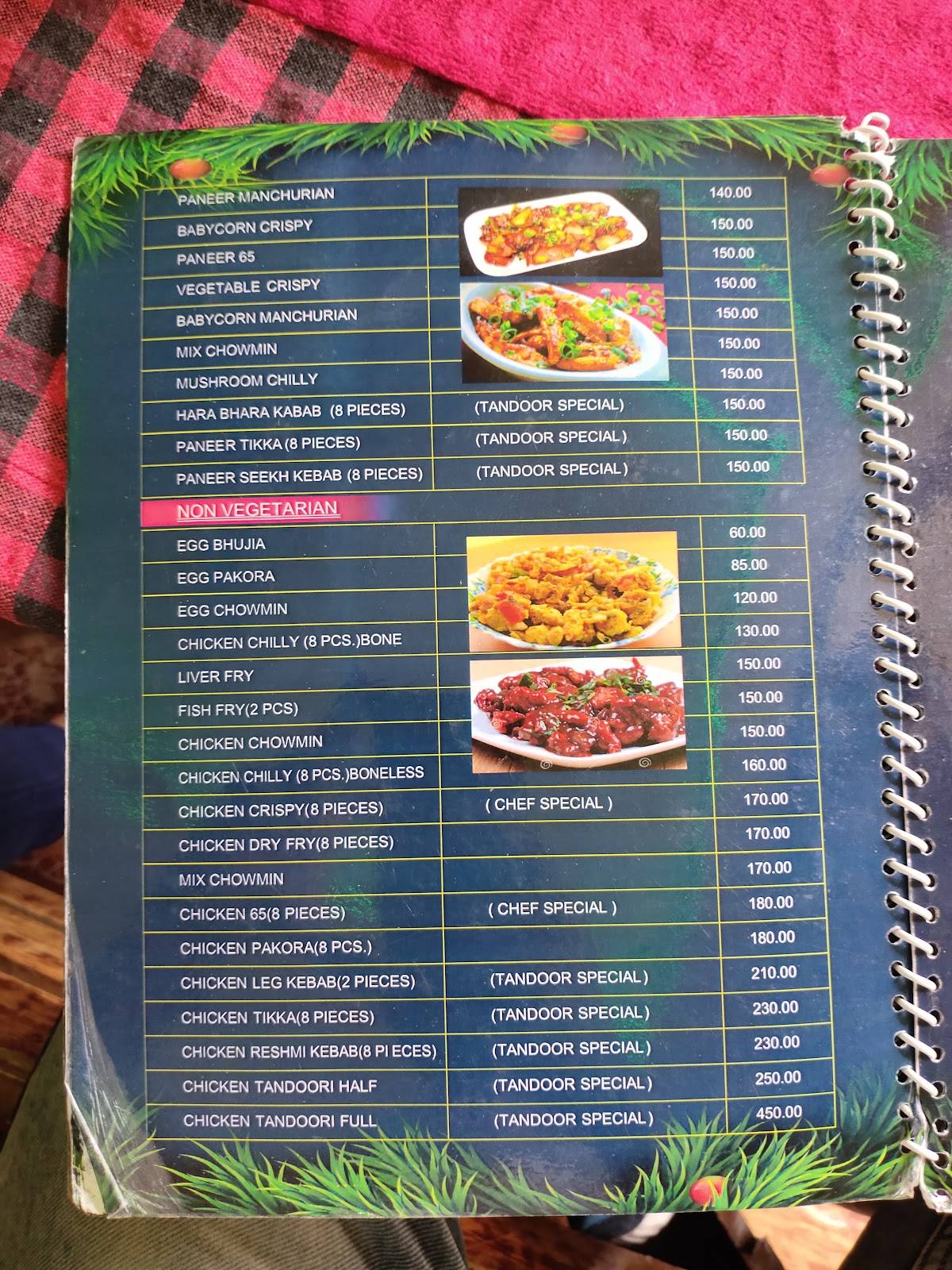 Menu at The Nature, Bokaro Steel City