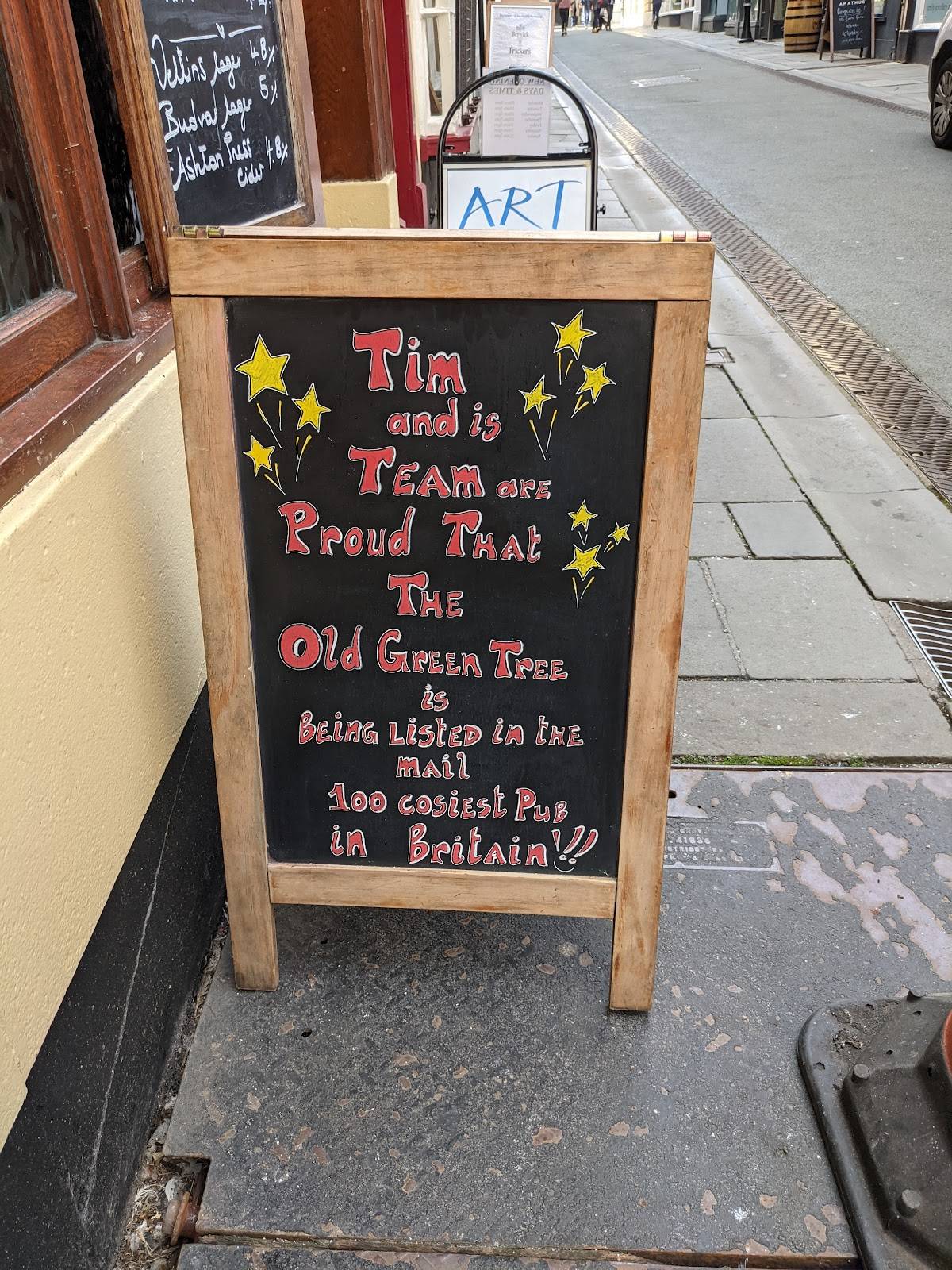 Menu at The Old Green Tree pub & bar, Bath