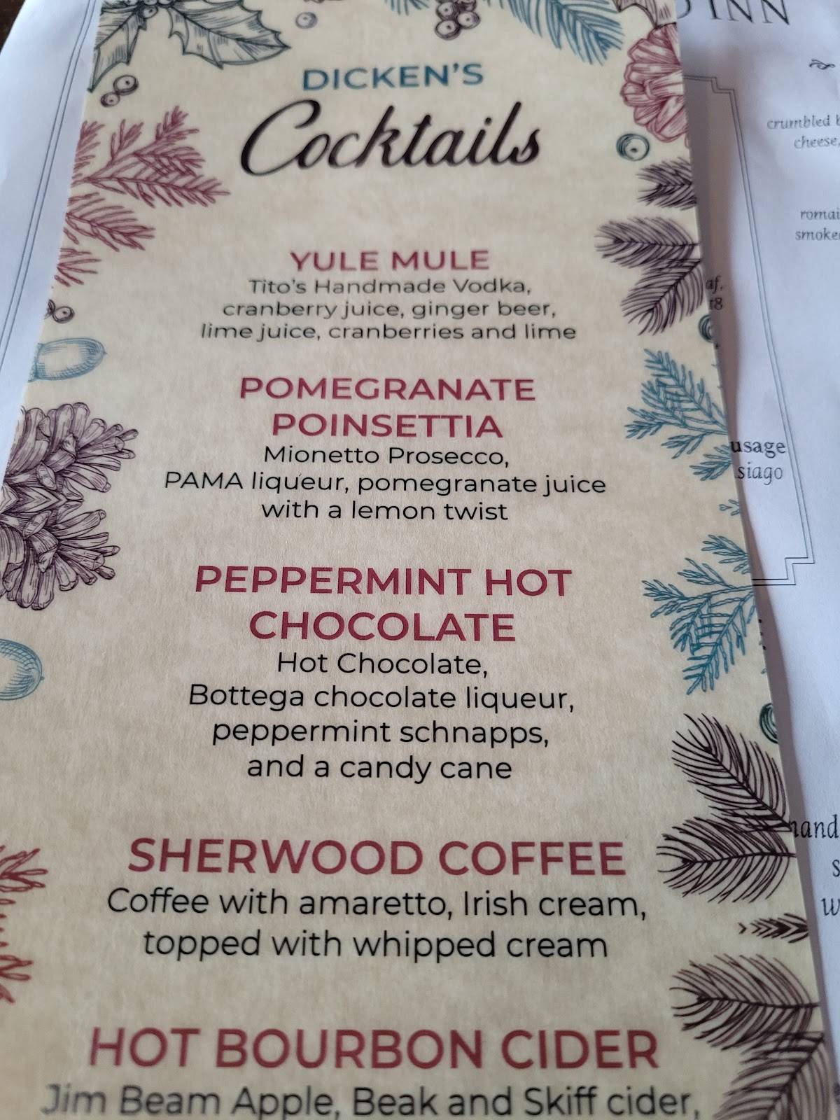 Menu at The Sherwood Inn pub & bar, Skaneateles