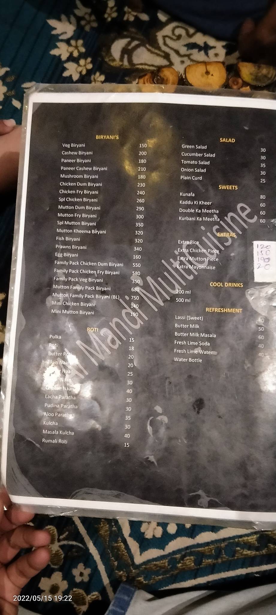 Menu at The grill 9 uppal, Hyderabad, showroom