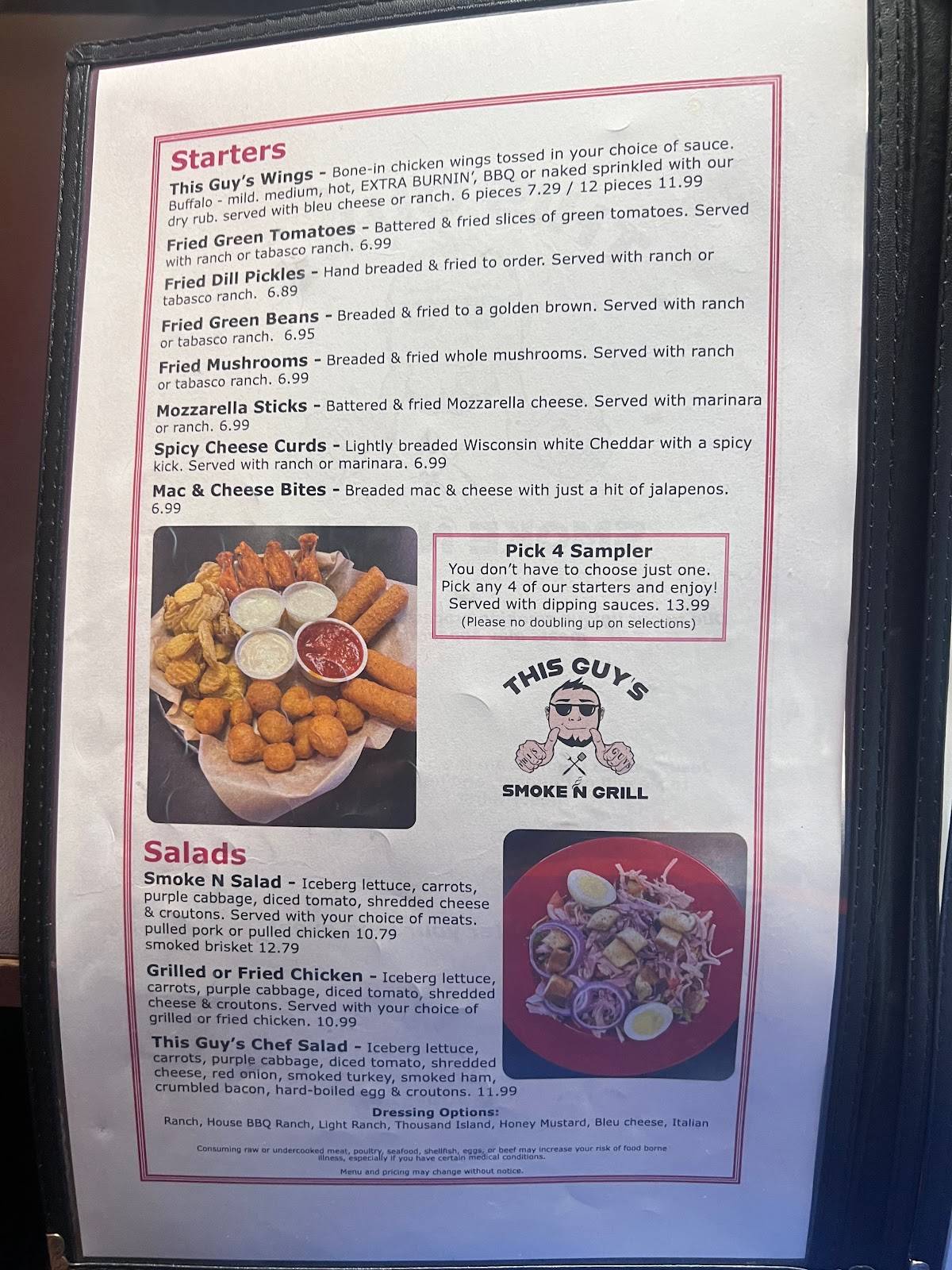 Menu at This Guy's Smoke N Grill BBQ, Searcy