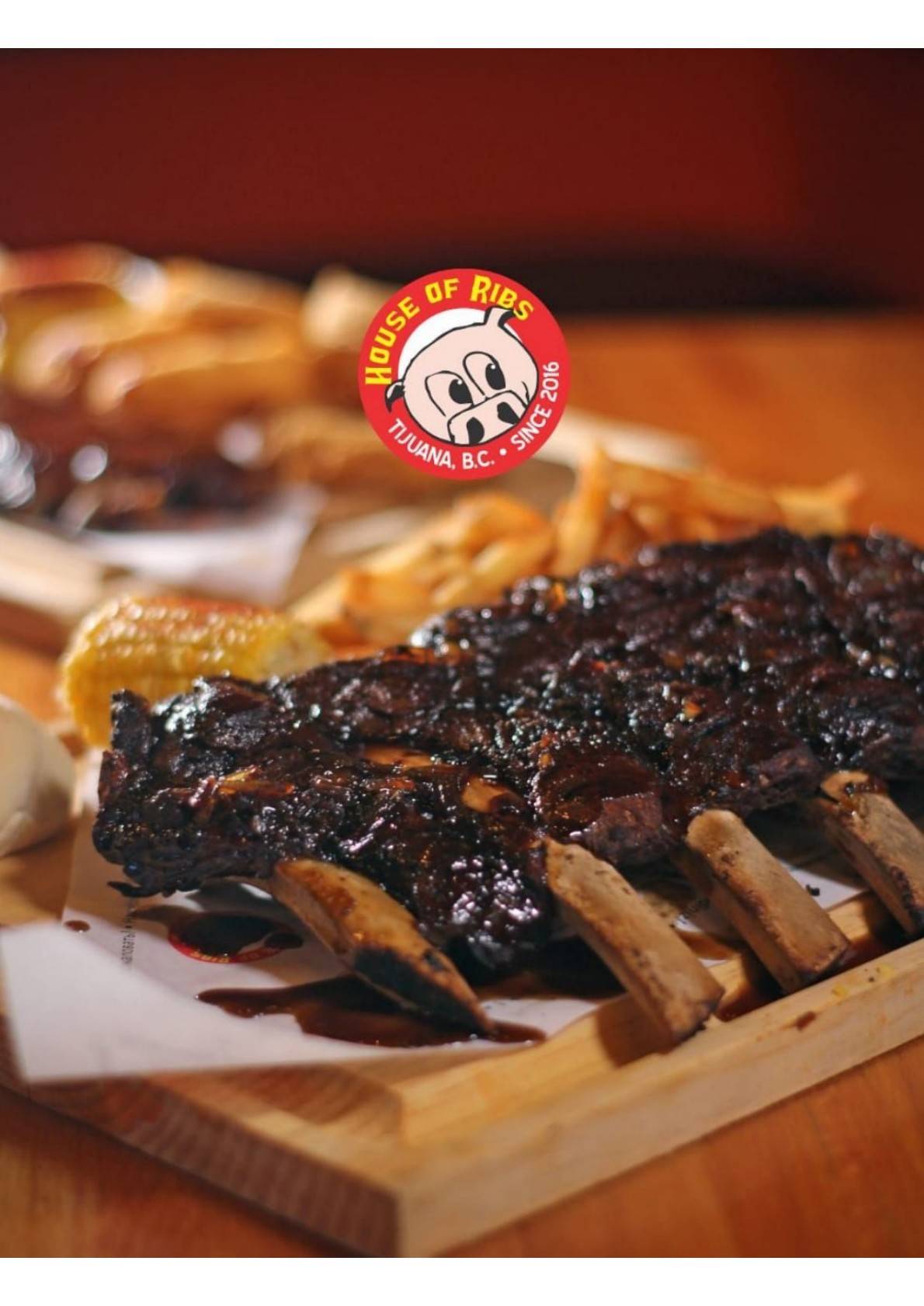 Menu at House Of Ribs BBQ, Tijuana