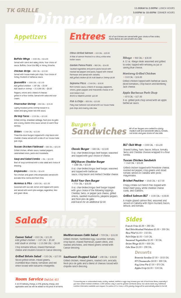 Menu at Great American Grill restaurant, Effingham, Avenue of Mid America