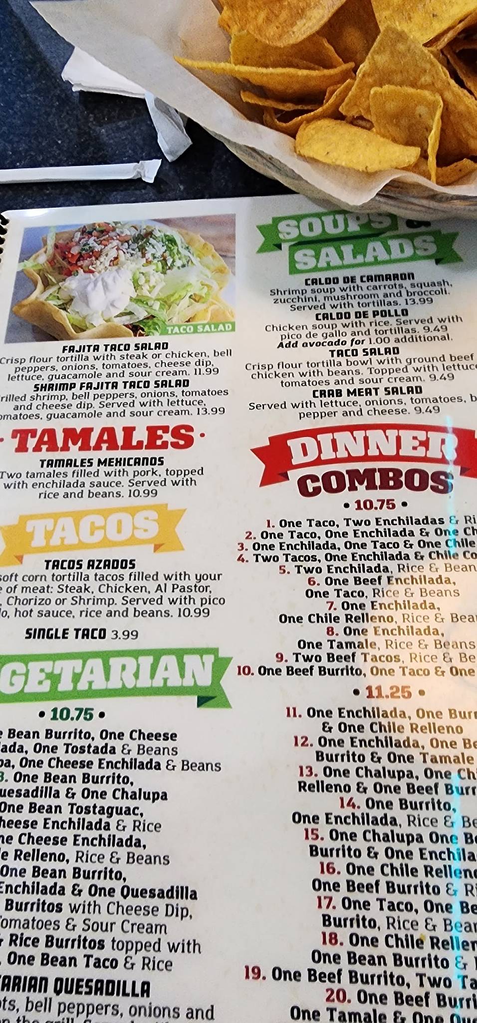 Menu at Toro Loco restaurant, Wheelersburg, Ohio River Rd #1916
