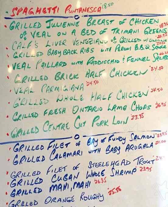Menu at Trimani Ristorante restaurant, Vaughan, Jane St #1