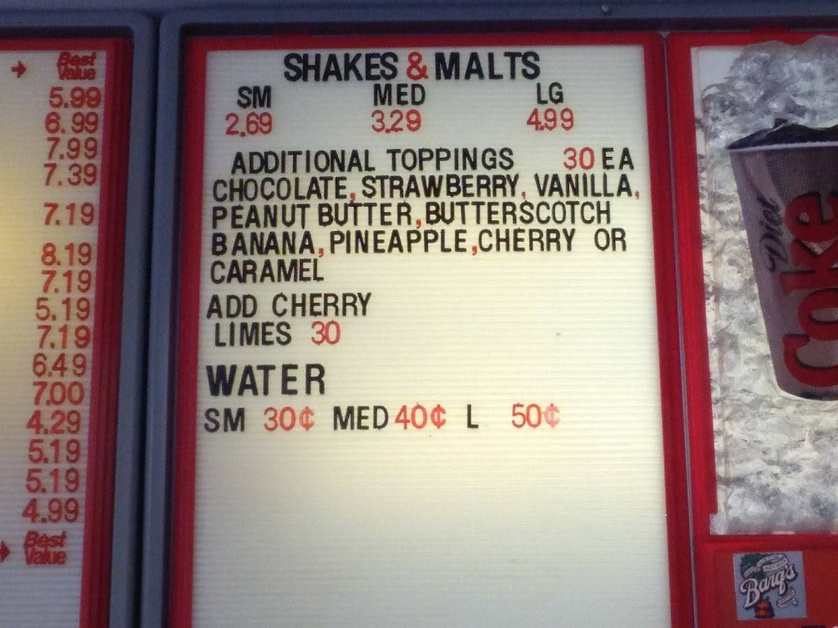 Menu at West Street Burgers fast food, Wichita, 130 S West St