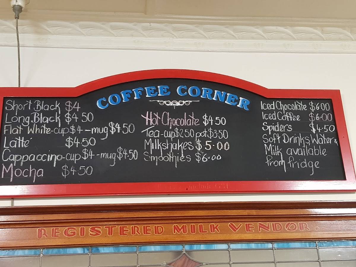 Menu at White Rose Cafe Dunedoo, Dunedoo