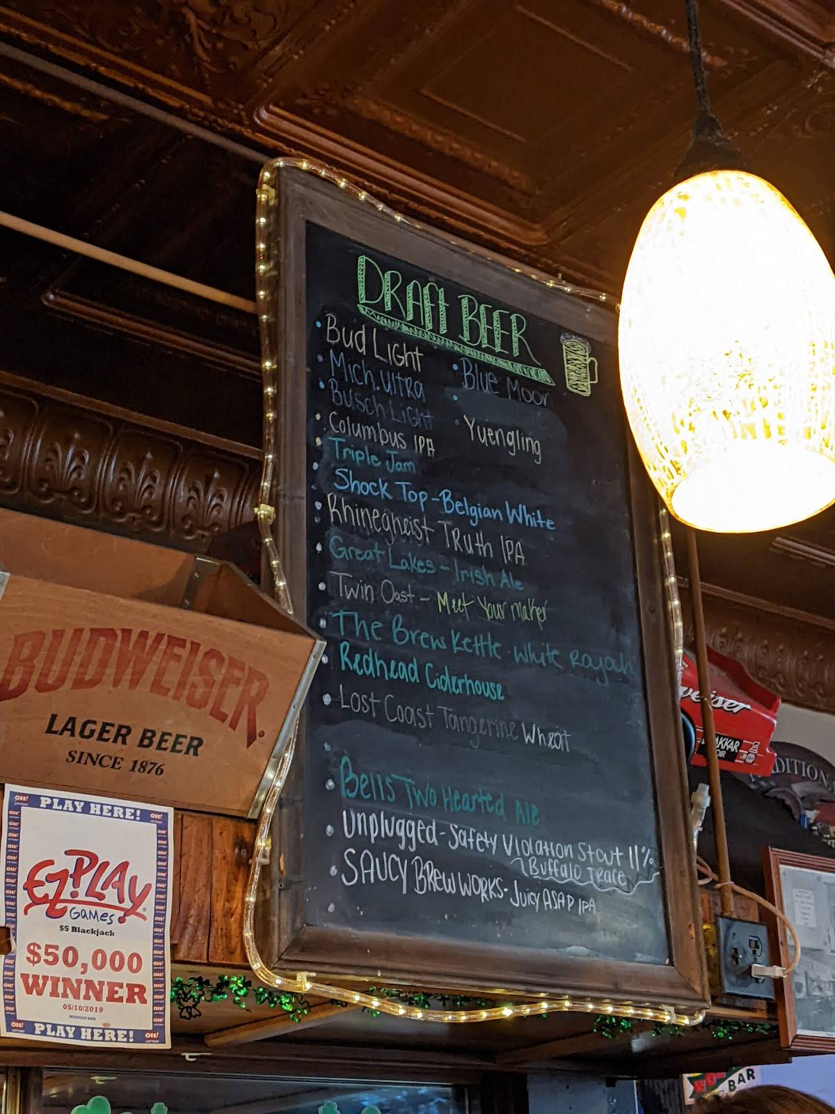Menu at Wonder Bar & Grille - Milan, Milan, 48 Front St