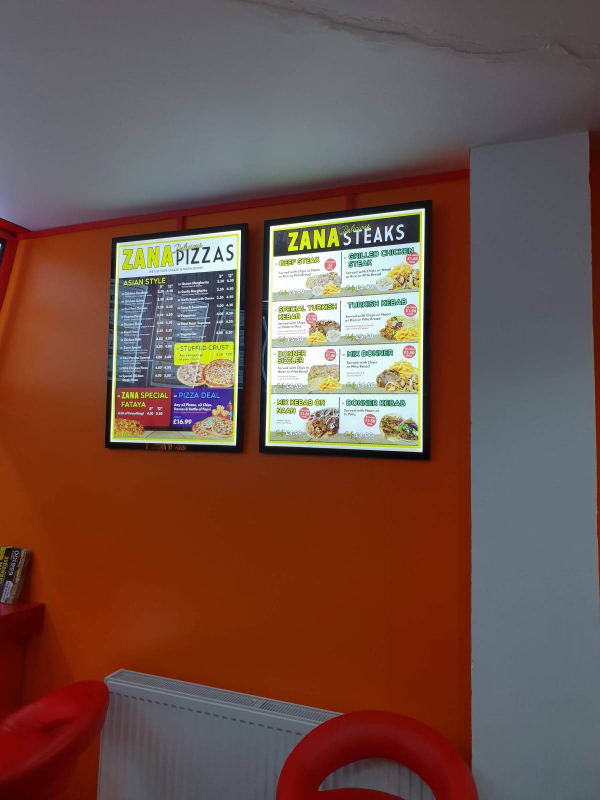Menu at Zana Steakhouse (The Original - Leeds Road), Bradford
