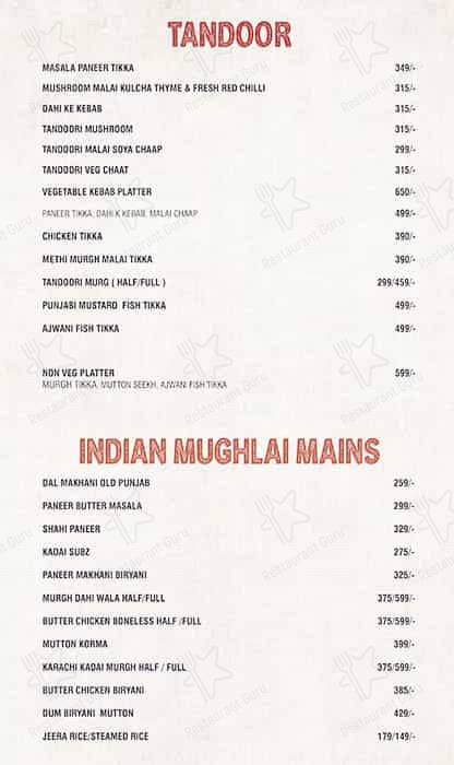 Menu at My Bar Headquarters Lucknow, Lucknow