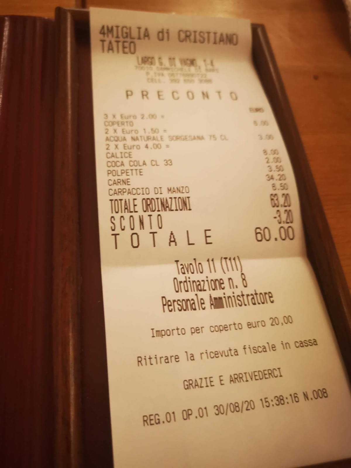 Menu at 4 MIGLIA - Braceria - Ristorante, Sammichele di Bari
