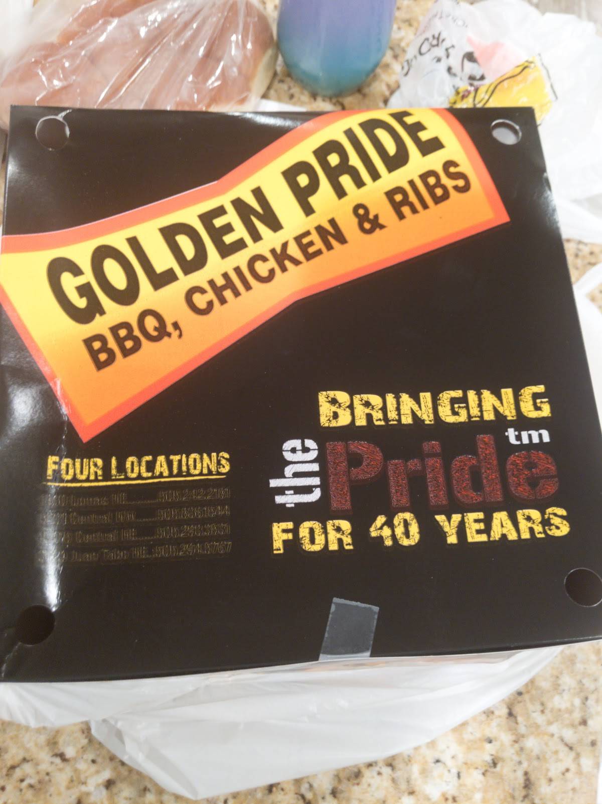 Menu at Golden Pride BBQ, Albuquerque, Central Ave NW