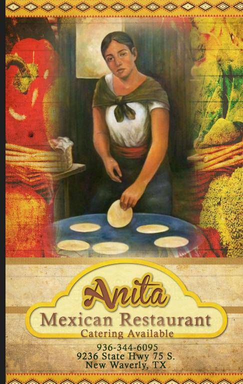 Menu at Anita Mexican Restaurant, New Waverly