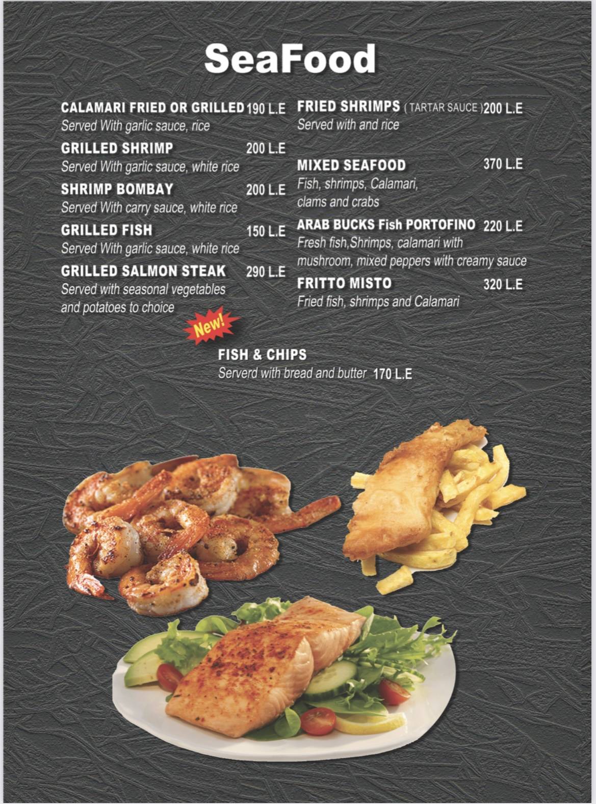 Menu at Arab Bucks, Cafe And Resturaunt, Sharm el Shiekh, Sharm El-Sheikh