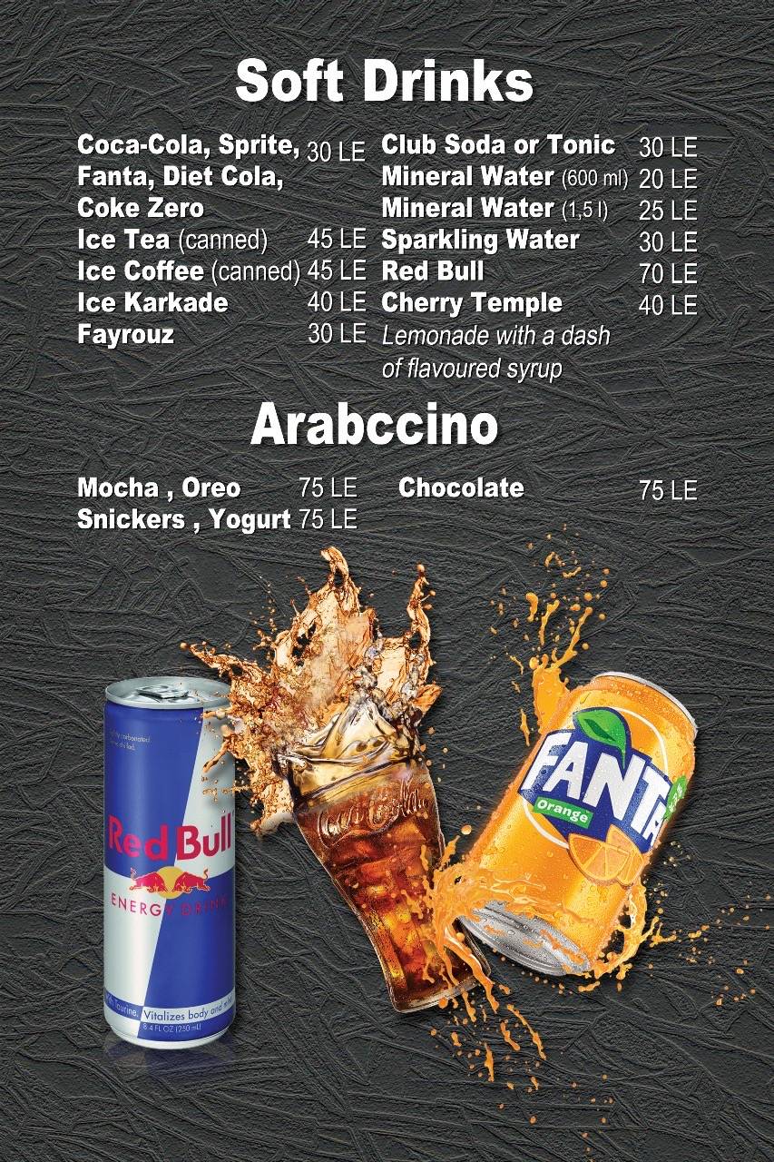 Menu at Arab Bucks, Cafe And Resturaunt, Sharm el Shiekh, Sharm El-Sheikh