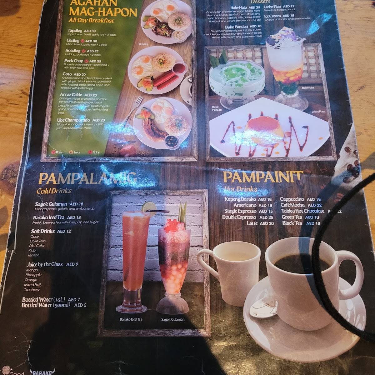 Menu at BARAKO Grill, Umm Al Quwain