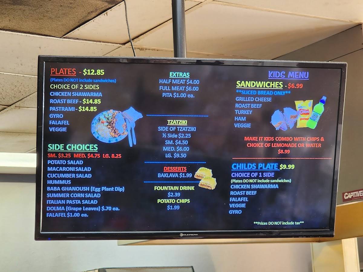 Menu at BIG H DELI restaurant, Fairfield