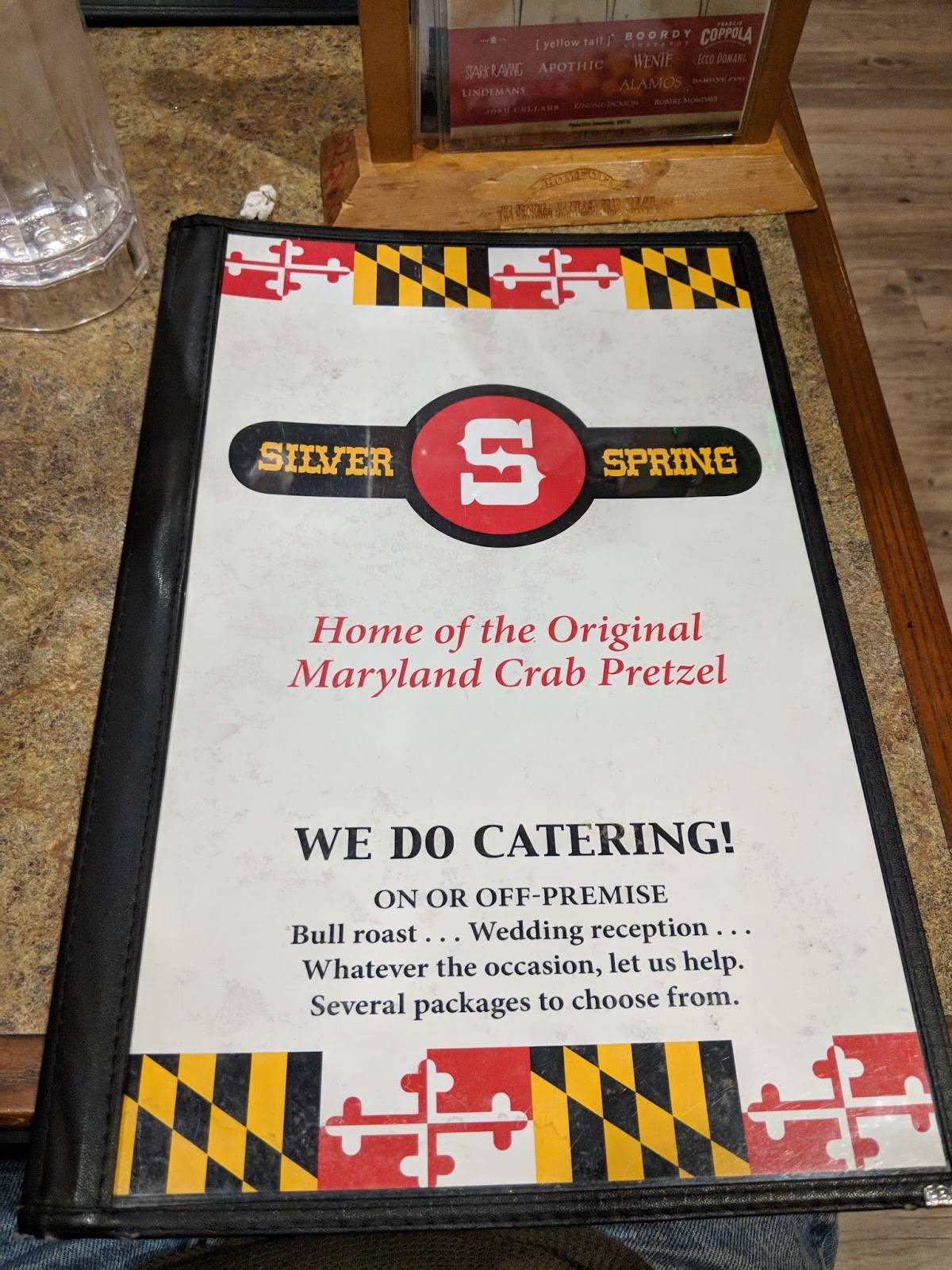 Menu at Silver Spring Mining Company pub & bar, Perry Hall
